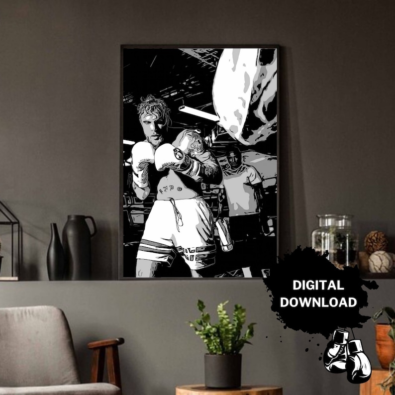 Jake Paul Boxing Poster, Printable Wall Art, Boxing Poster, Boxing ...