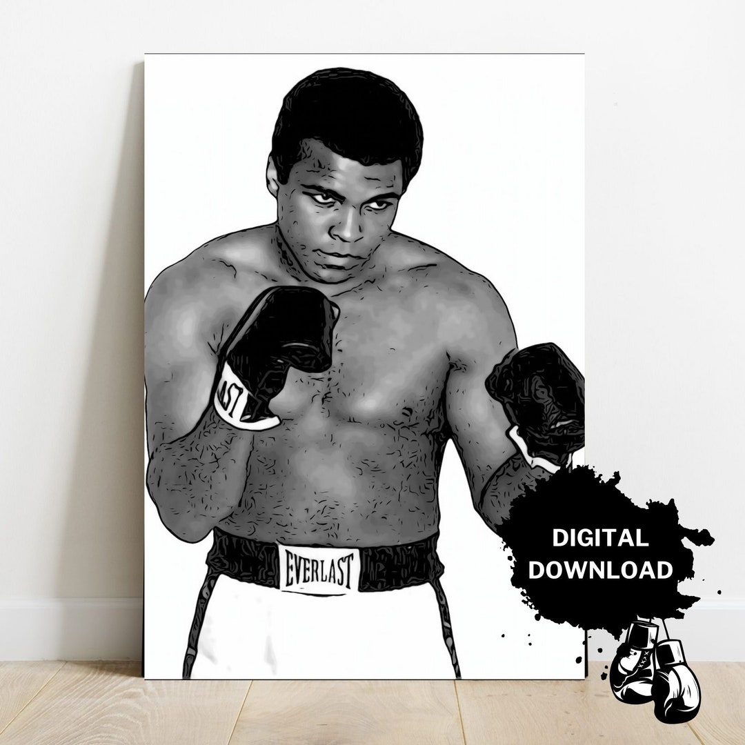 Muhammad Ali Boxing Poster, Heavyweight Champion, Boxing Great ...