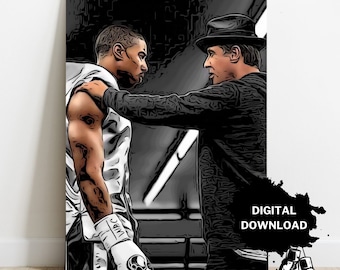 Rocky Balboa Poster Boxing Icon Greatest of All Time - Etsy