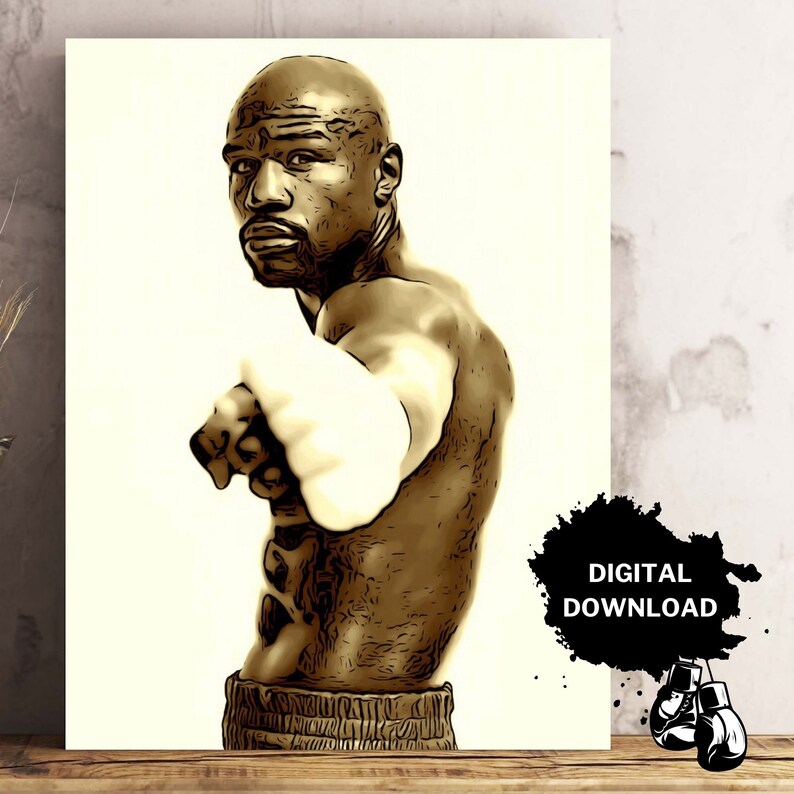Floyd Mayweather Fighter Poster Greatest Boxer Printable - Etsy