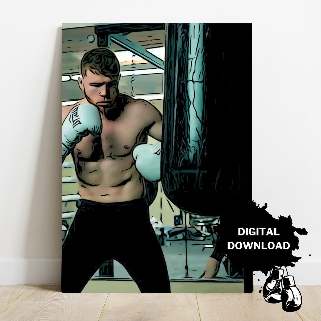 Canelo Alvarez Printable Poster, Wall Art, Boxing Legend, Boxer, Pound ...