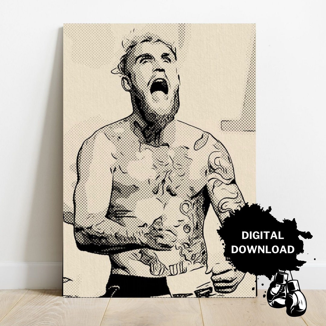 Jake Paul Boxing Poster Printable Wall Art Boxing Poster - Etsy