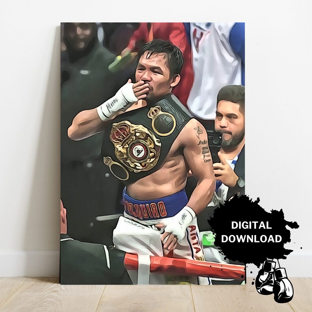 Manny Pacquiao Poster, Greatest of All Time, Printable Wall Art ...