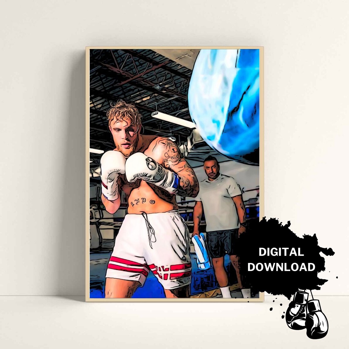 Jake Paul Poster, Printable Poster, Boxing Poster, Boxing Influencer ...
