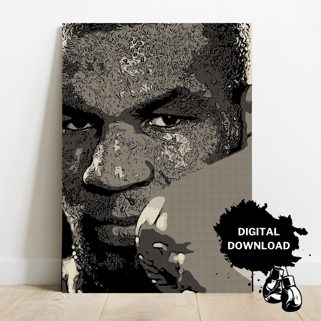 Mike Tyson Boxing Poster, Greatest Heavyweight Boxer, Greatest of All ...
