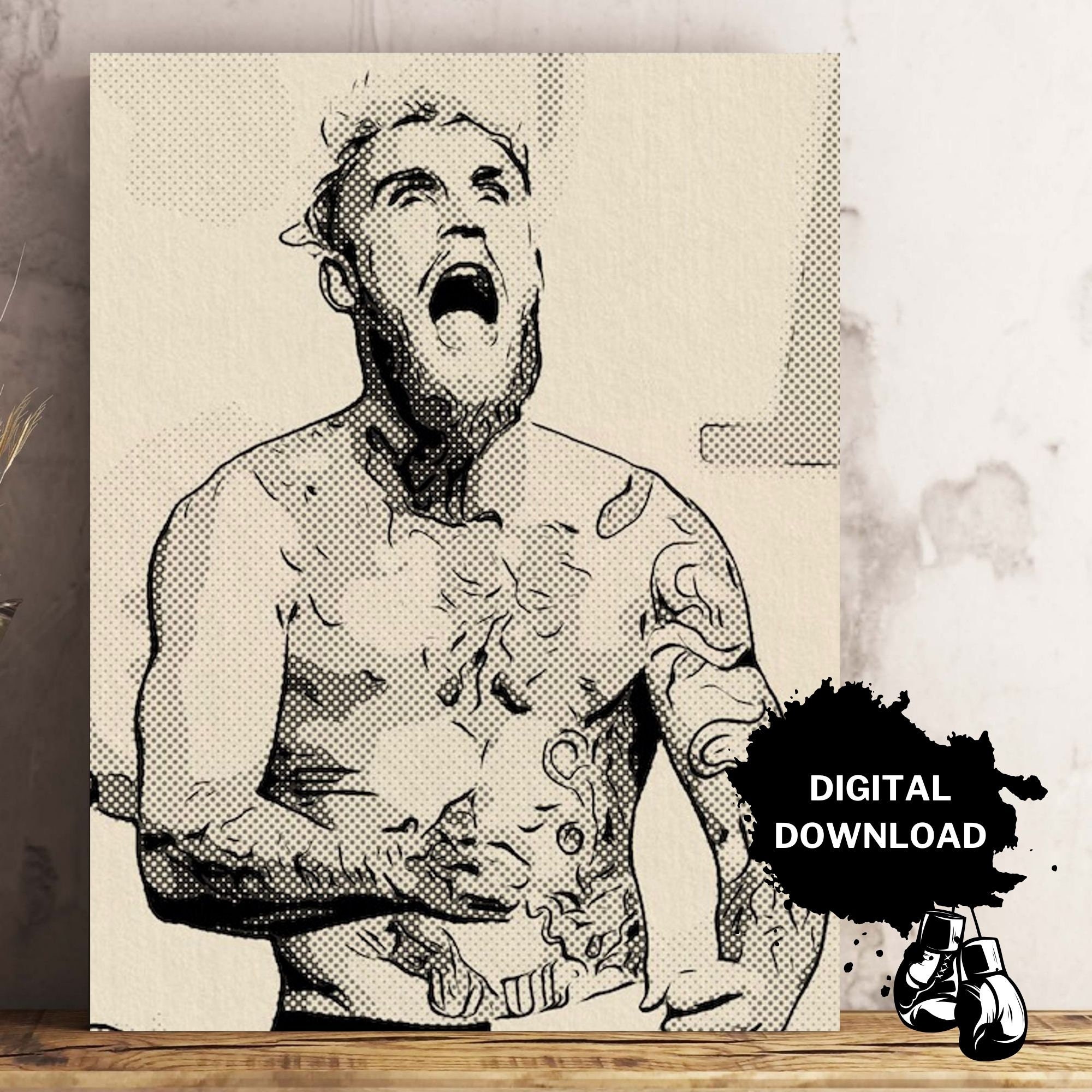 Jake Paul Boxing Poster Printable Wall Art Boxing Poster - Etsy