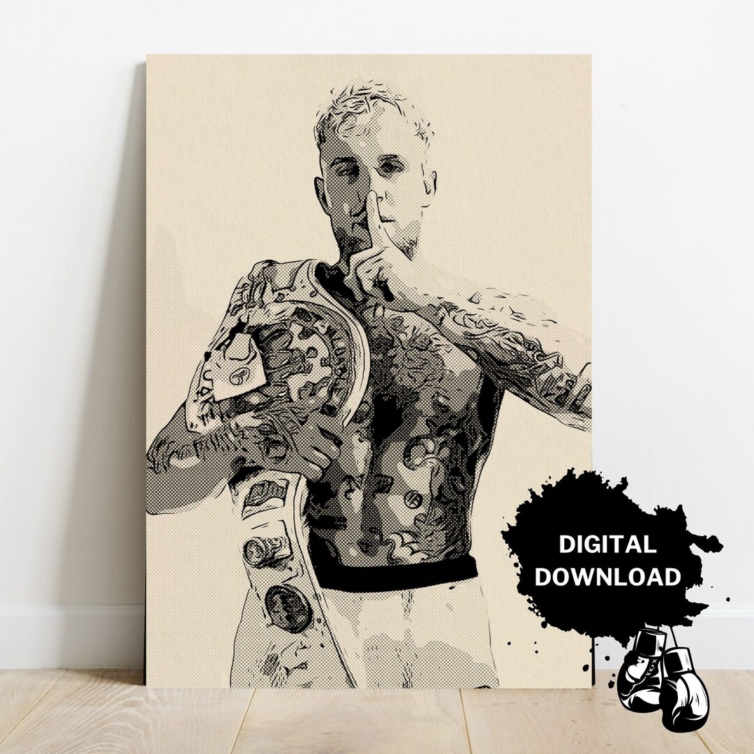 Jake Paul Poster, Printable Poster, Boxing Maverick, Influencer ...