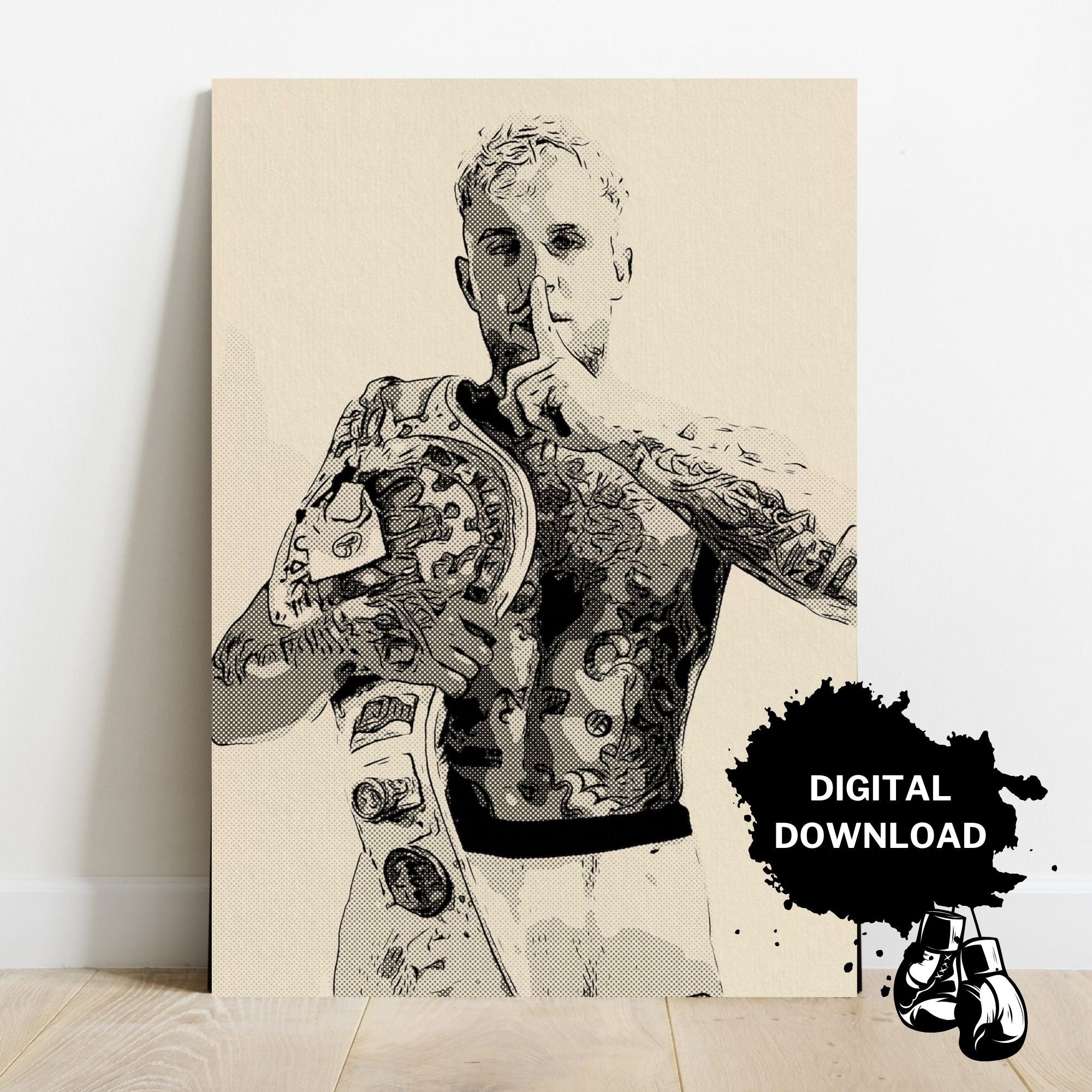 Jake Paul Poster, Printable Poster, Boxing Maverick, Influencer ...