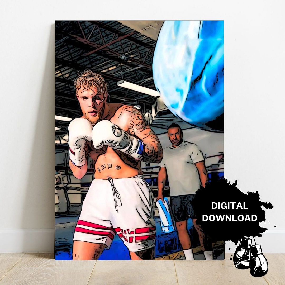 Jake Paul Poster, Printable Poster, Boxing Poster, Boxing Influencer ...