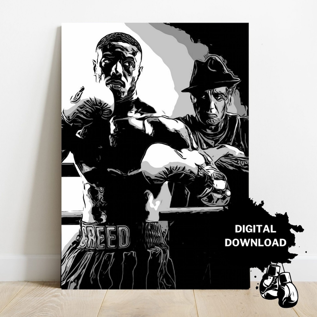 Creed Poster, Man Cave Poster, Boxing Art, Heavyweight Boxing Legend ...