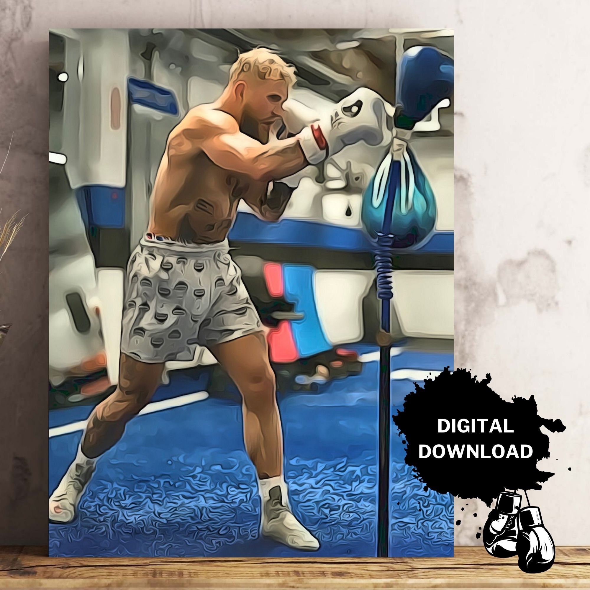 Jake Paul Boxing Poster, Printable Wall Poster, Boxing Maverick ...