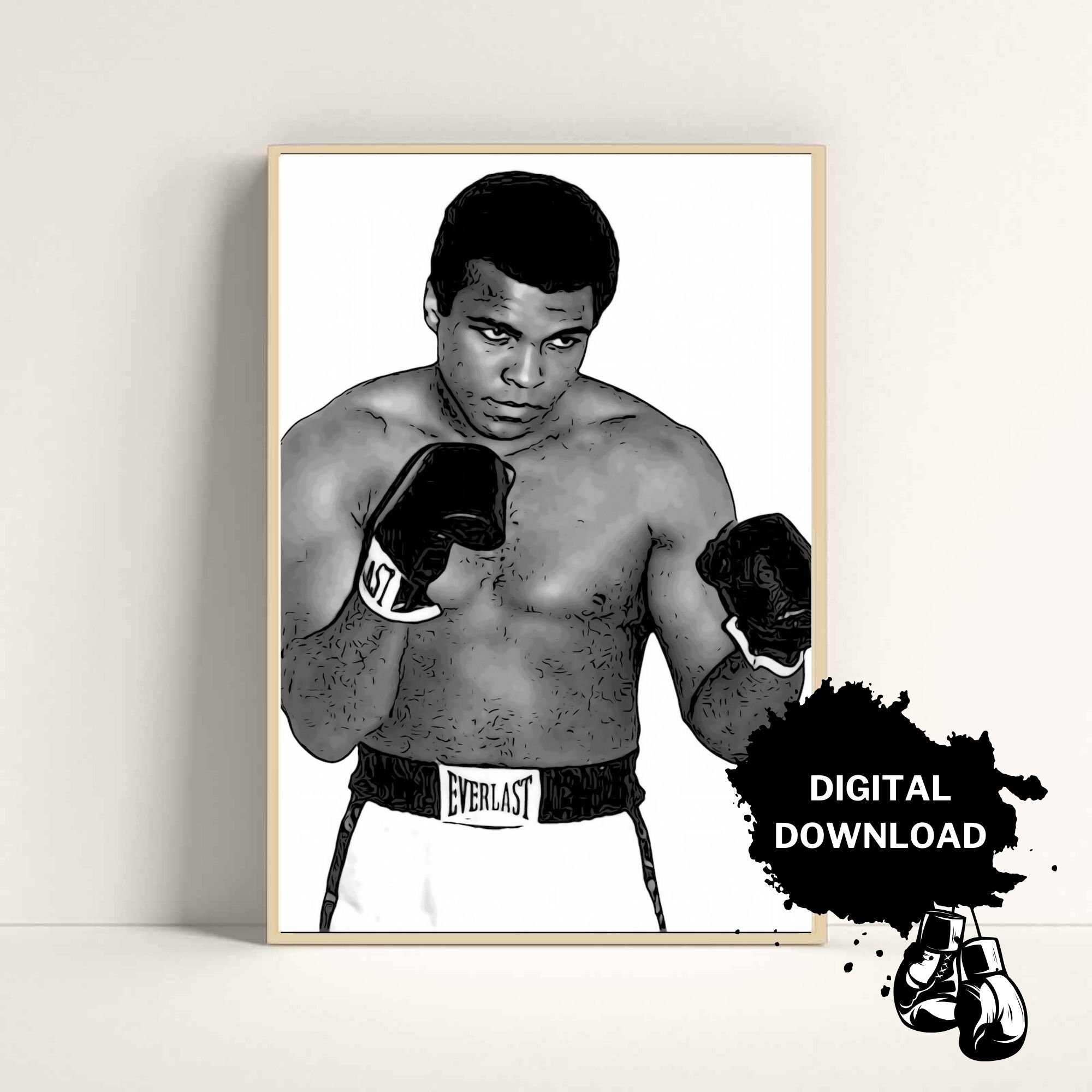 Muhammad Ali Boxing Poster, Heavyweight Champion, Boxing Great ...