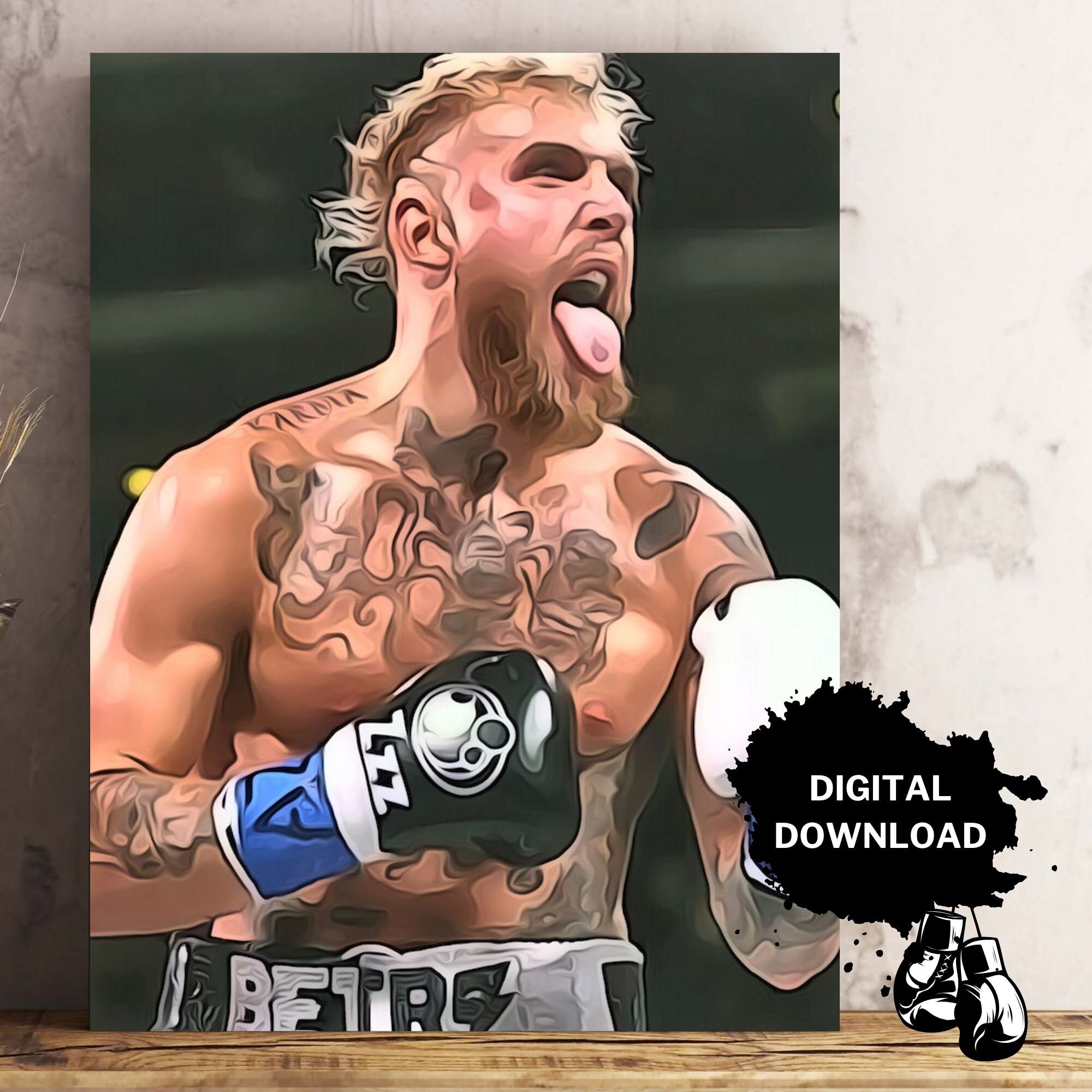 Jake Paul Wall Art, Printable, Boxing Poster, Influencer, Influencer ...