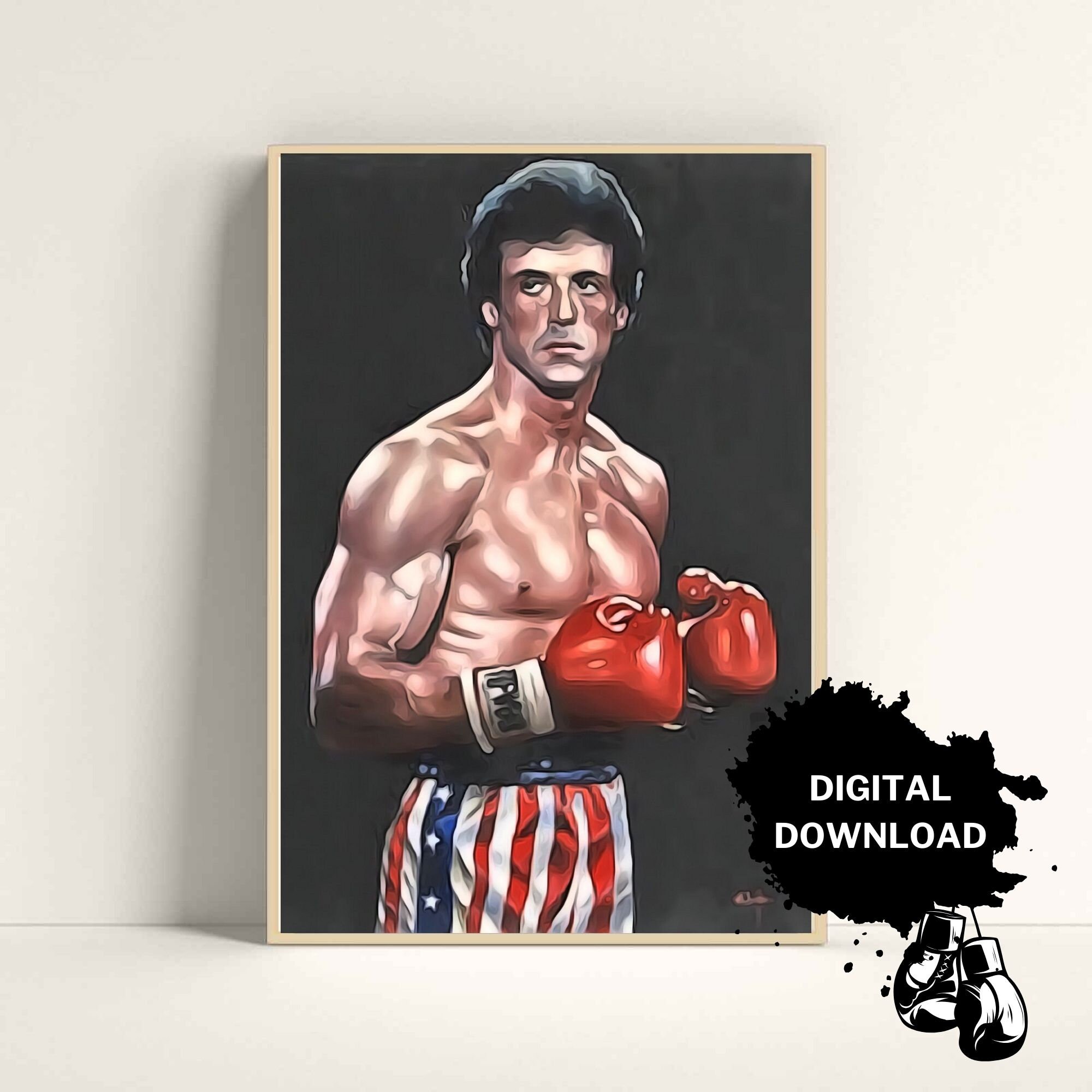 Rocky Balboa Boxing Poster, Boxing Icon, Greatest of All Time ...