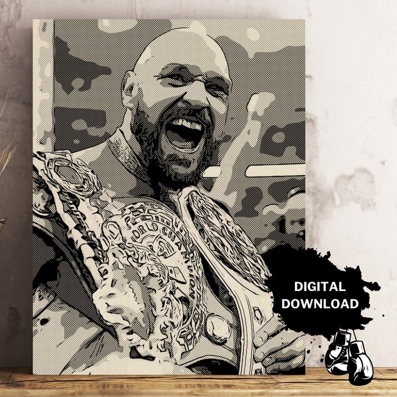 Tyson Fury Poster, Greatest Heavyweight Boxer, Greatest of All Time ...