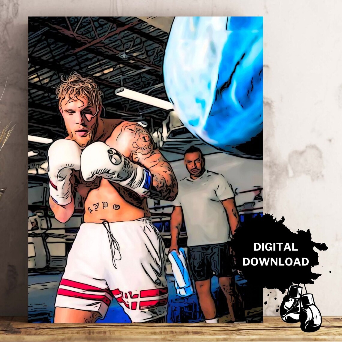 Jake Paul Poster, Printable Poster, Boxing Poster, Boxing Influencer ...