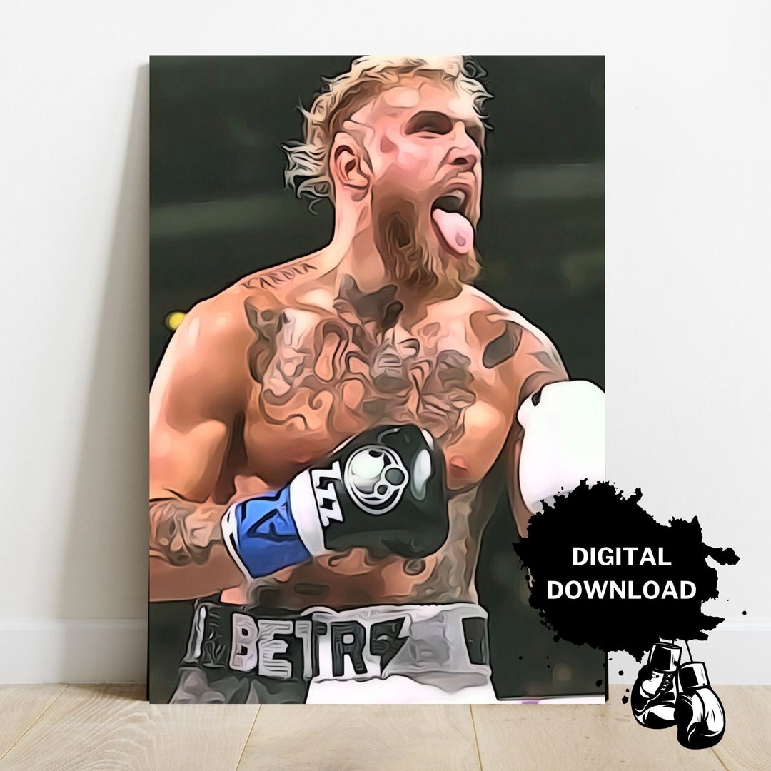 Jake Paul Wall Art, Printable, Boxing Poster, Influencer, Influencer ...