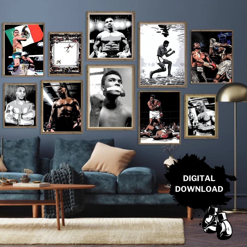 Muhammad Ali Boxing Poster, Heavyweight Legend, All Time Great ...