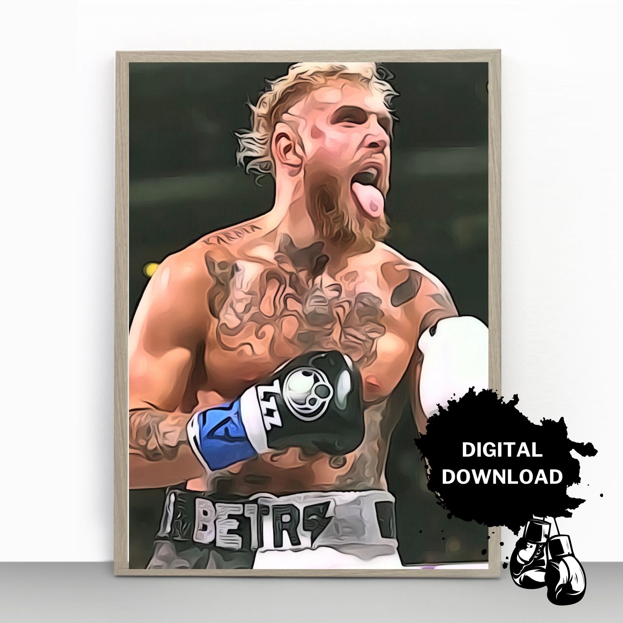 Jake Paul Wall Art, Printable, Boxing Poster, Influencer, Influencer ...