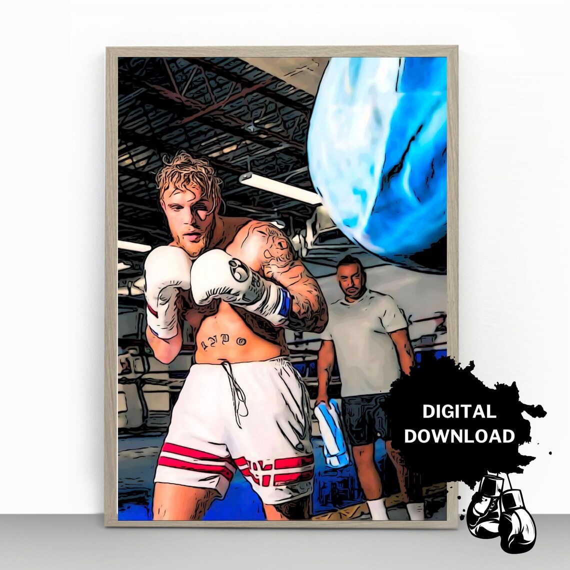 Jake Paul Poster, Printable Poster, Boxing Poster, Boxing Influencer ...