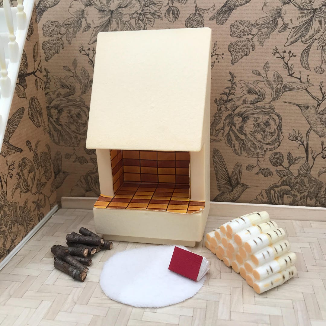 Fireplace for the Dollhouse / in Plastic - Etsy