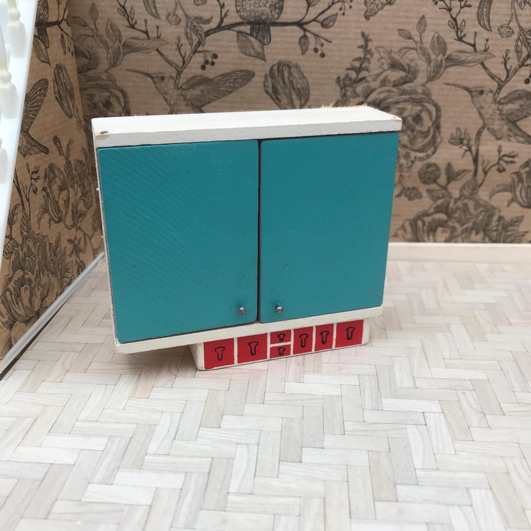 Old Lundby Kitchen Cabinet / Wall Cabinet for Dollhouses 60s - Etsy