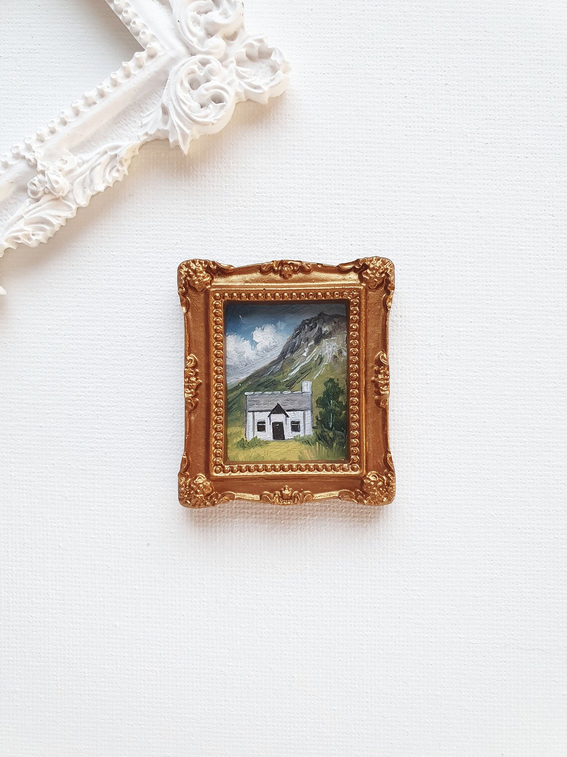 Miniature Original Oil Painting, Vintage Style Mini Framed Painting - Etsy