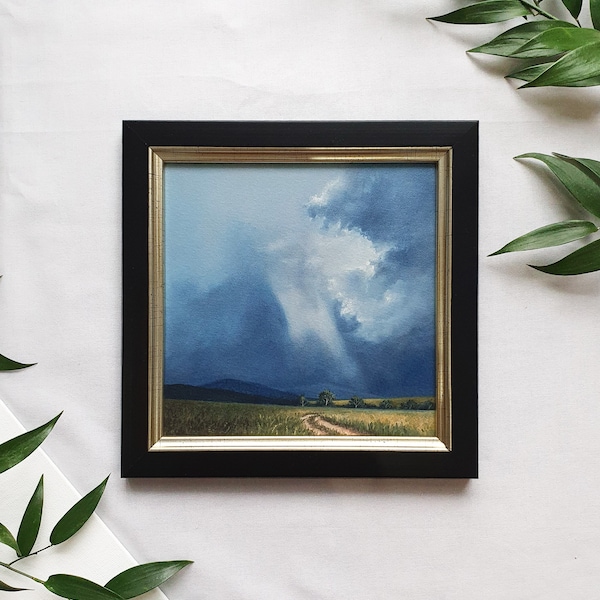 Dramatic Sky Painting - Etsy