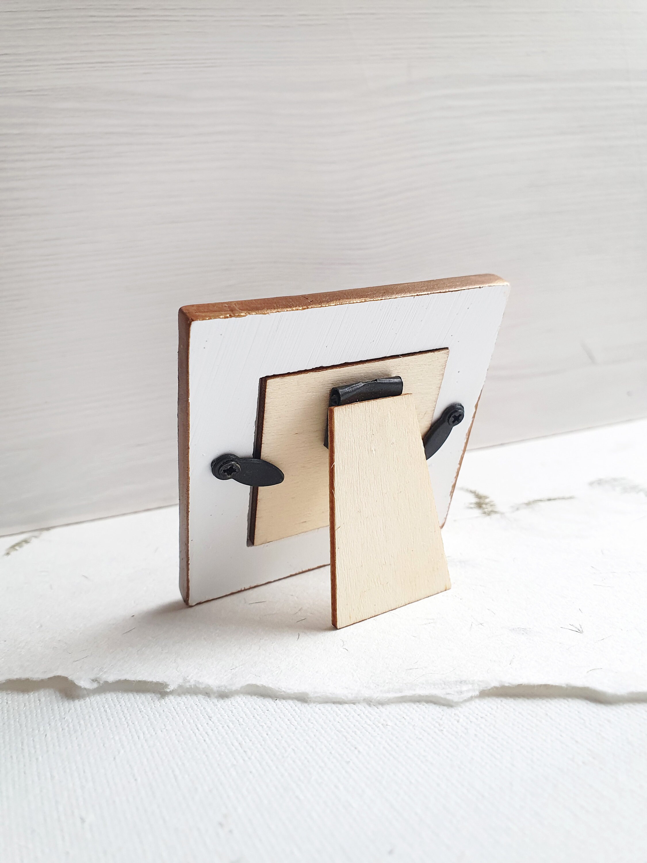 Miniature Painting Framed, Handmade Tiny Artwork in Retro Style Frame ...