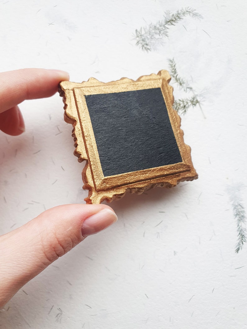 Original Mini Painting in Vintage Frame Hand Painted - Etsy