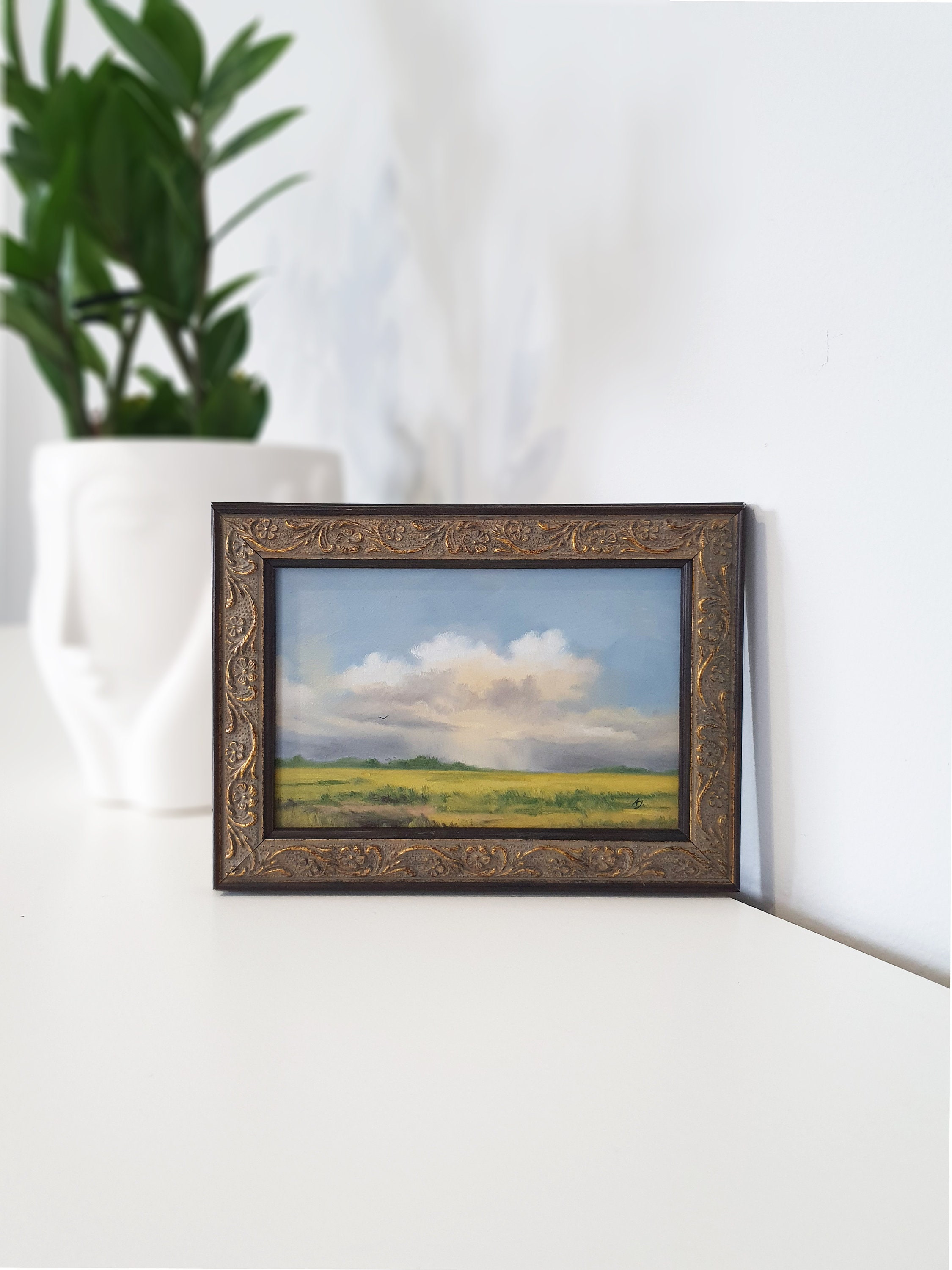 Small Landscape Oil Painting, Original Countryside Wall Art ...