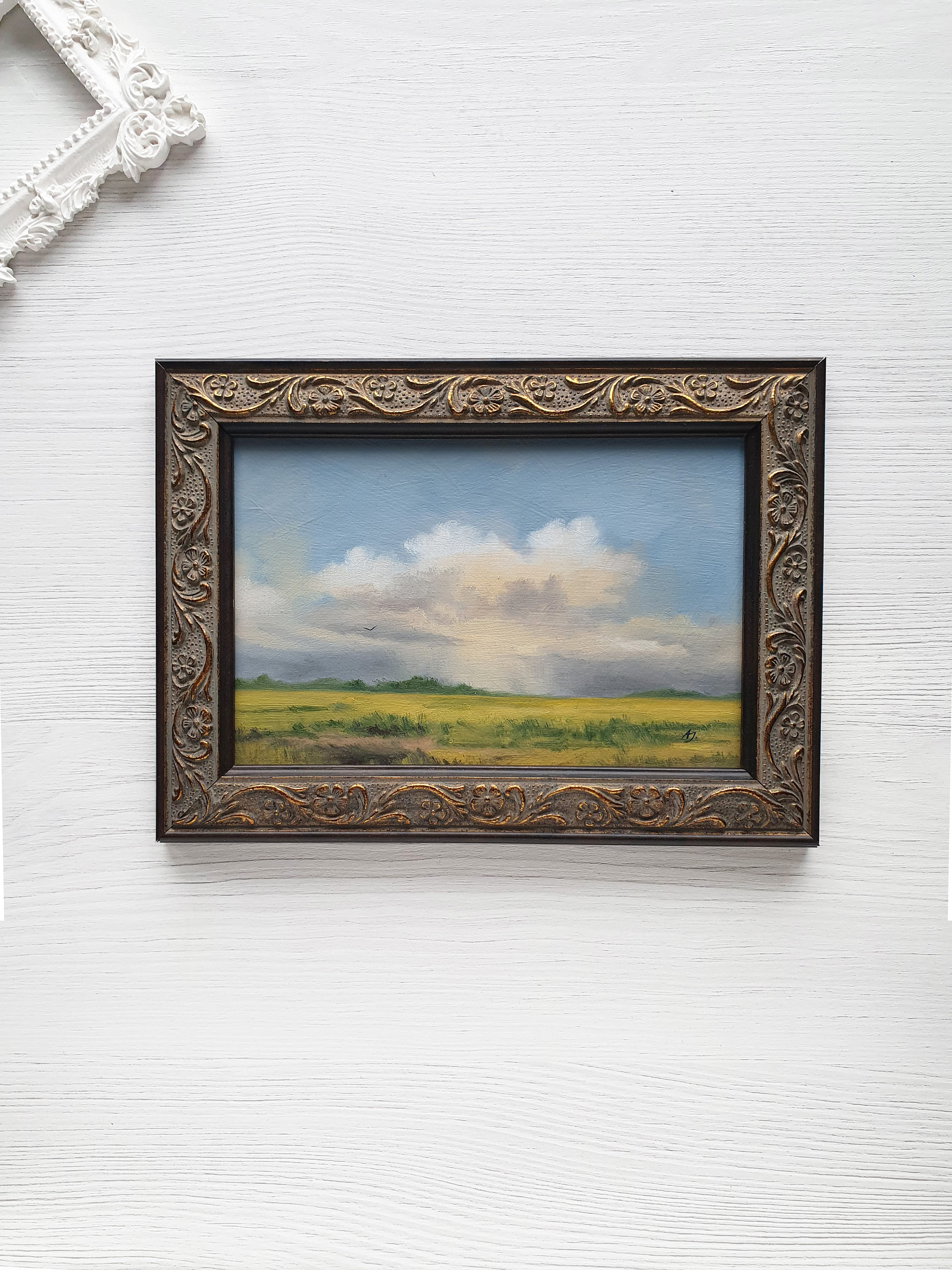 Small Landscape Oil Painting, Original Countryside Wall Art ...