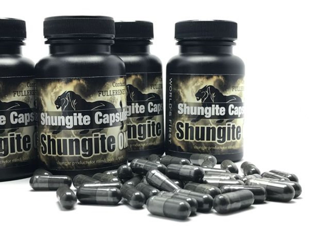 SHUNGITE Capsules FULLERENE Capsules Shungite Filled VEGAN Capsules ...