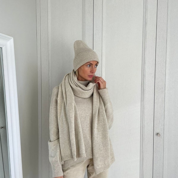 Merino Wool Scarf - Etsy