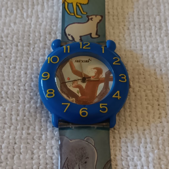 Vtg 90s Curious George by Fantasma Watch - Gem