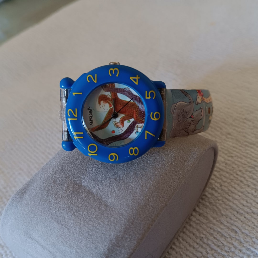 Vtg 90s Curious George by Fantasma Watch - Etsy