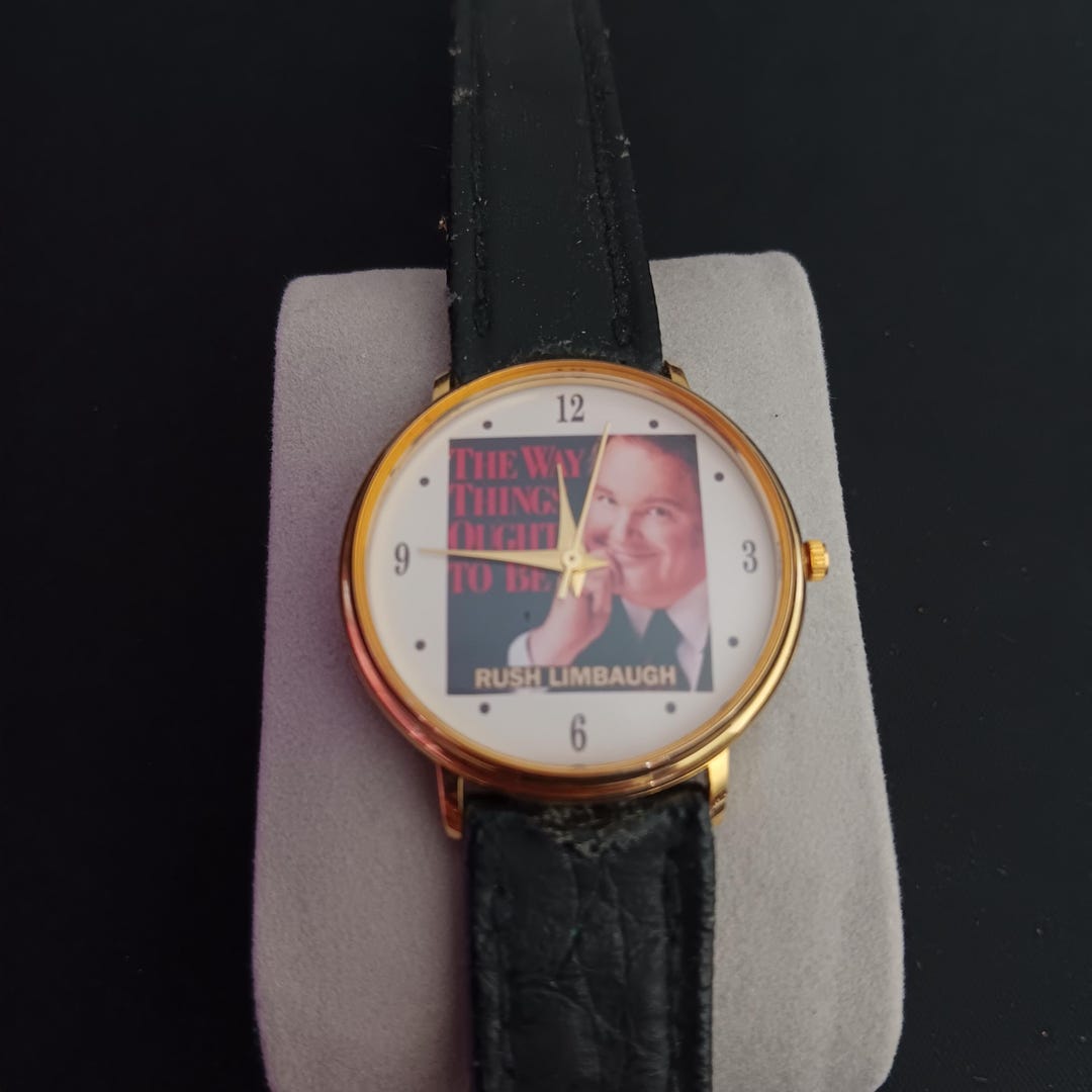 Vtg 1992 Rush Limbaugh the Way Things Ought to Be Quartz Watch - Etsy