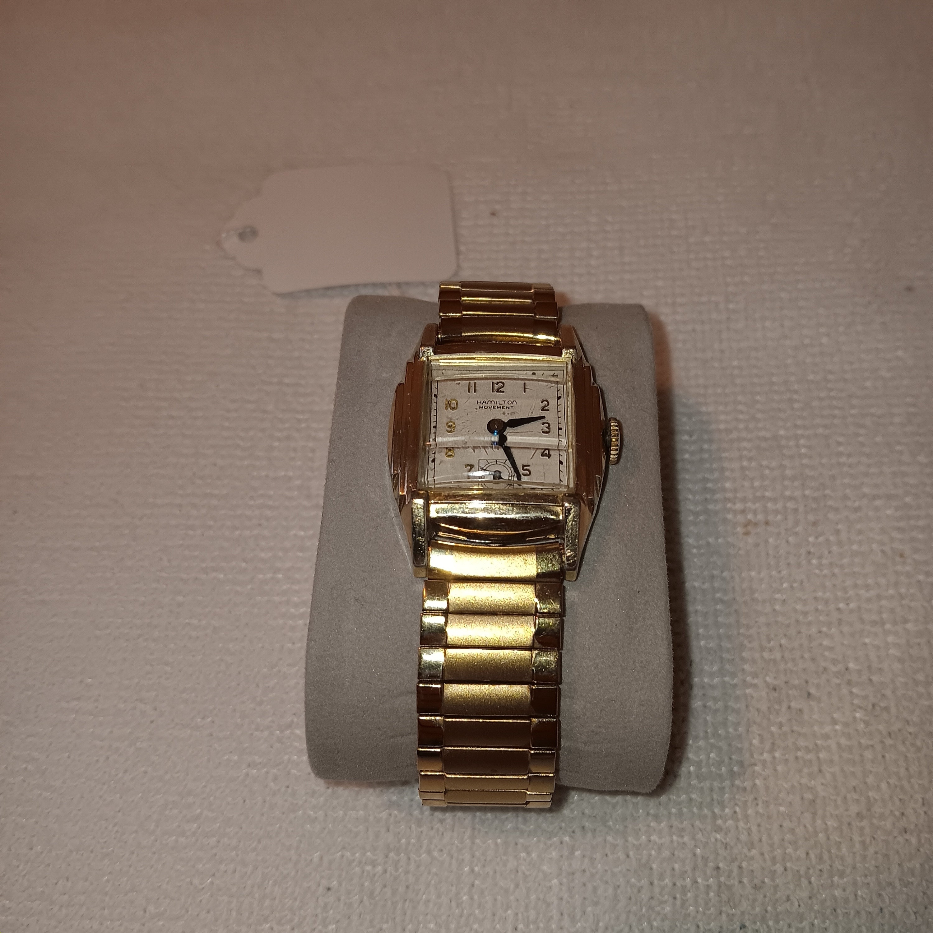 Vtg 40s Hamilton Movement Men's 10K RGP Grade 987 Deco Faceted Watch - Etsy