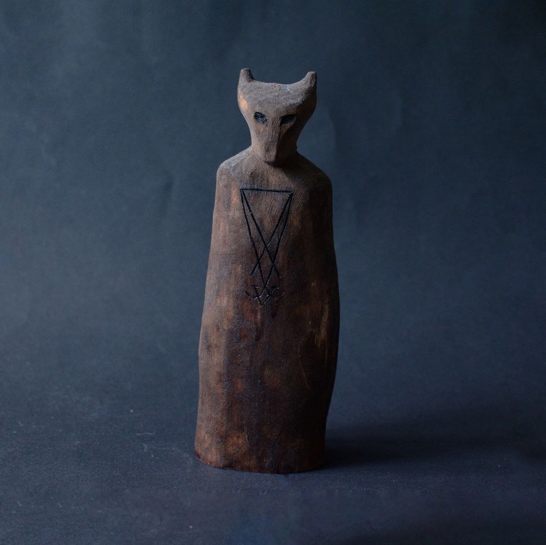 Lucifer Devil Gothic Statue Scary Demon Horned God Dark - Etsy