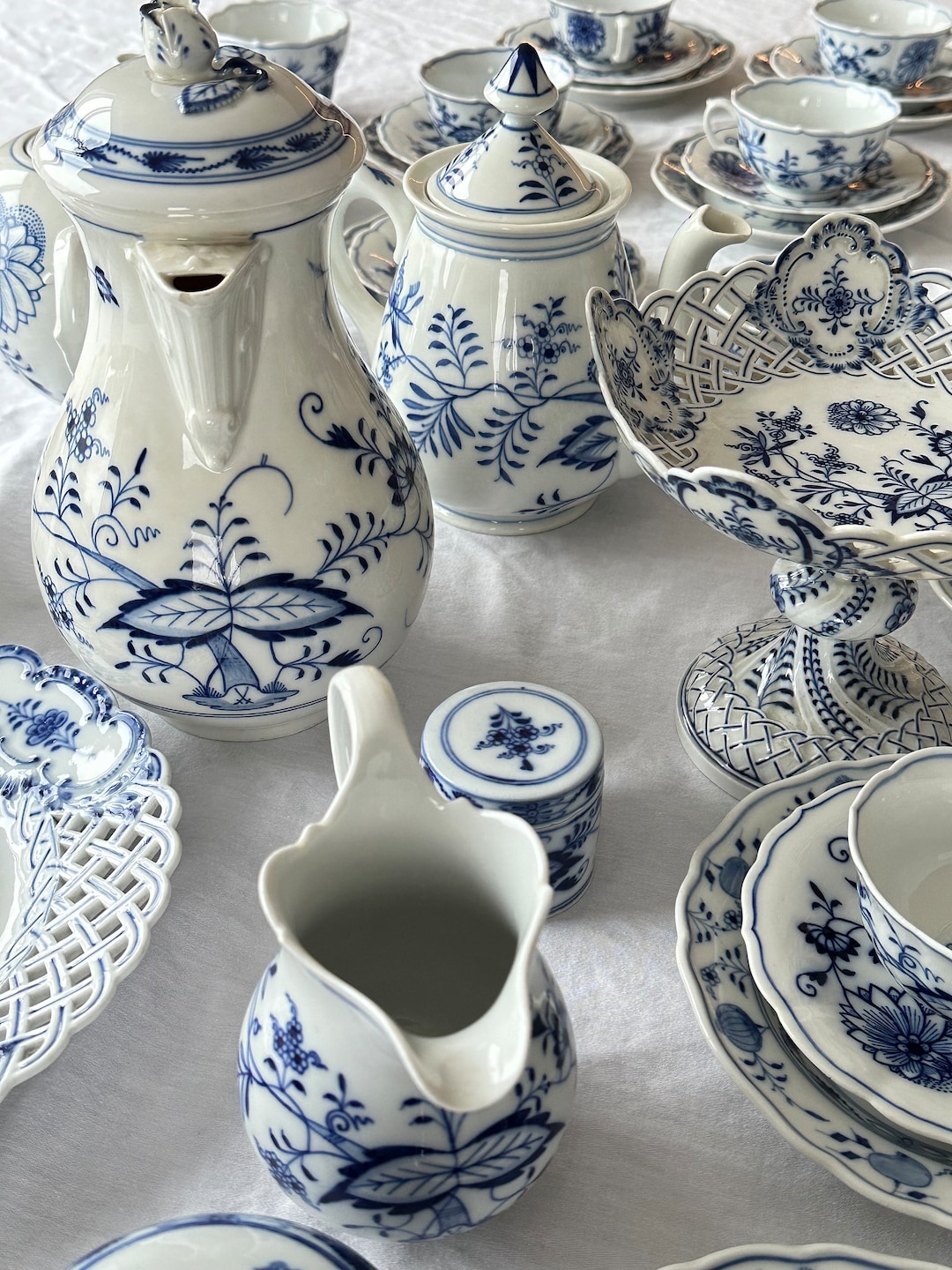 Meissen "onion" Pattern Porcelain Tea and Coffee Service - Etsy