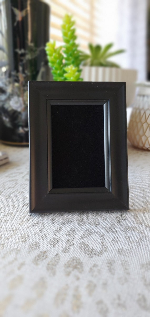 Black Frame With Black Velvet Small Frame Black Décor Table | Etsy