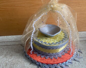 Large Mehndi Thaal, Decorative Wedding Plate. Haldi Platter. - Etsy