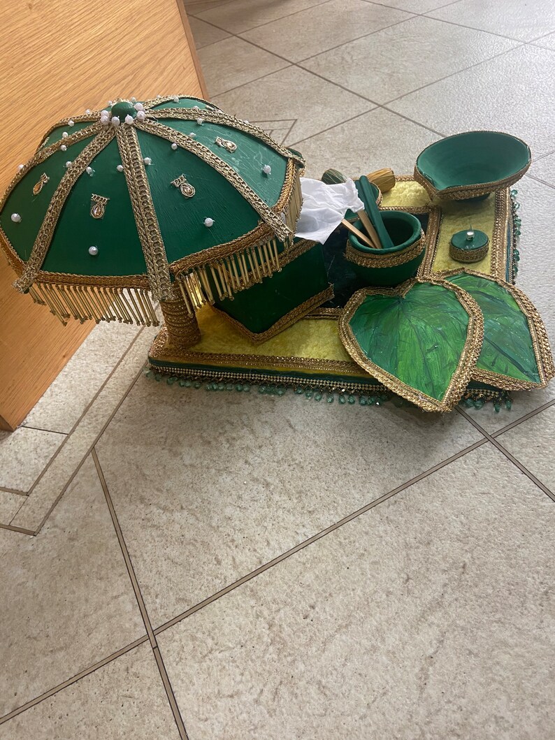 Large Mehndi Thaal, Decorative Wedding Plate. Haldi Platter. - Etsy