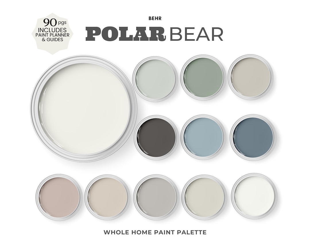 Behr Polar Bear Coordinating Colors Color Palette Includes Behr ...