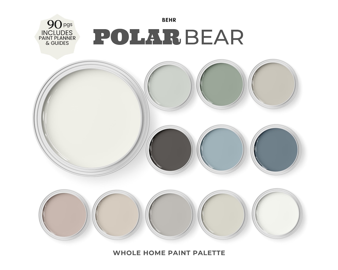 Behr Polar Bear Coordinating Colors Color Palette Includes Behr ...