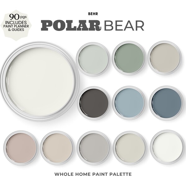 Tranquil Gray Behr Palette - Etsy