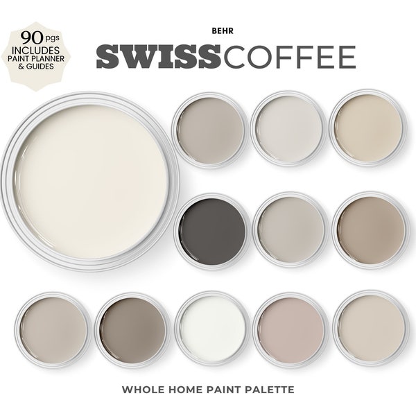 Swiss Coffee Paint Palette - Etsy
