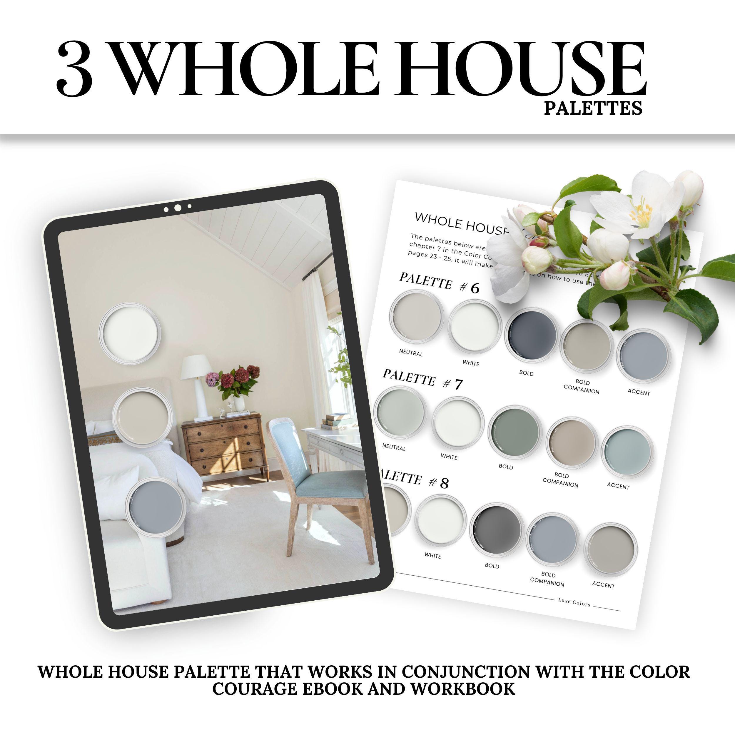 Benjamin Moore Chantilly Lace Color Palette: Whole House Interior ...