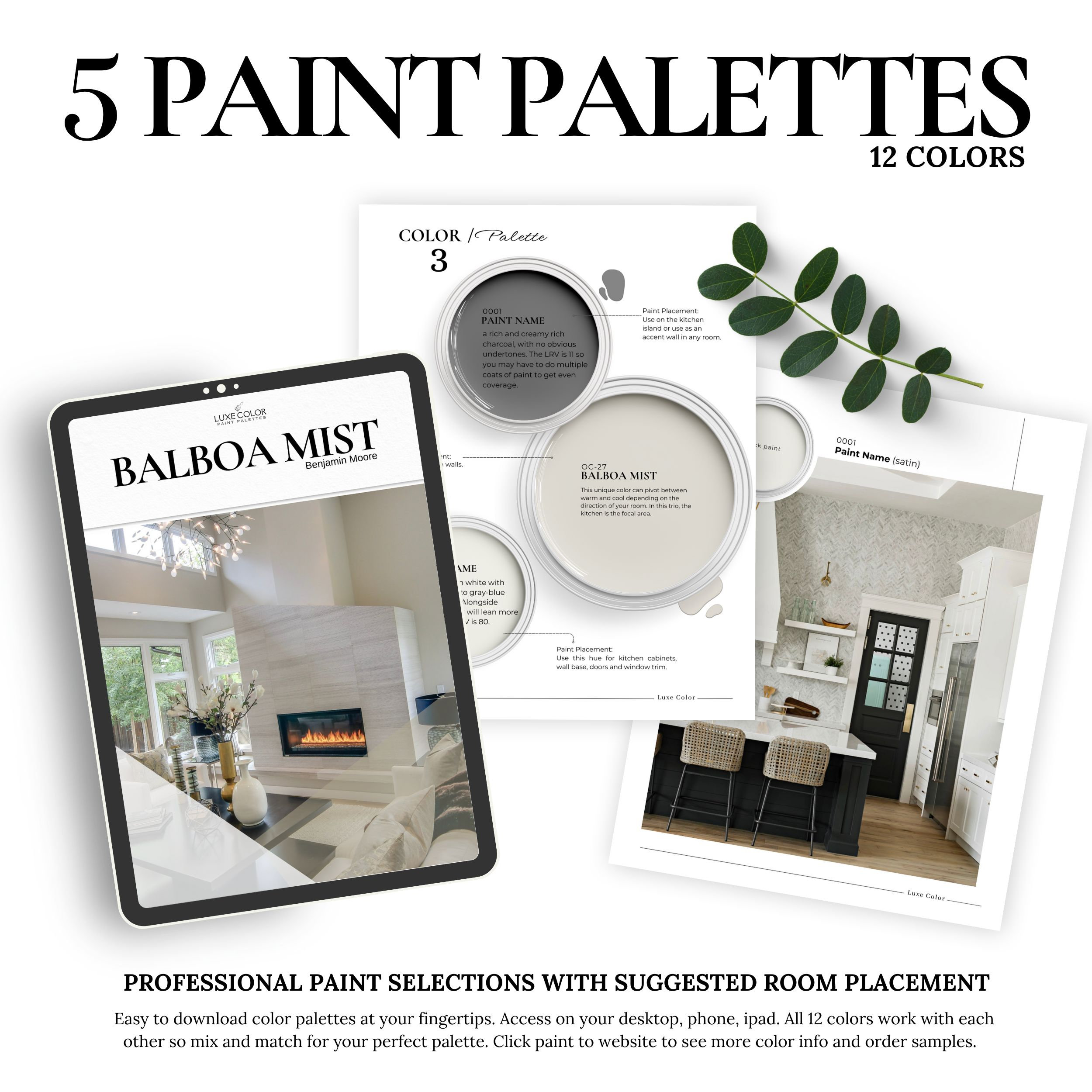 Benjamin Moore Balboa Mist Color Combinations With BM Collingwood ...