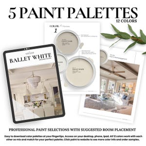 Benjamin Moore Ballet White Color Scheme ~ Color Palette for Living ...